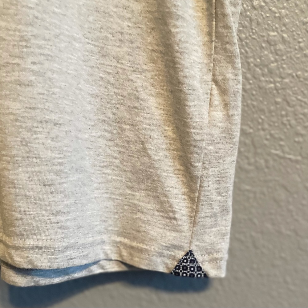 Men’s Craft + Flow Vintage Short Sleeve Grey W/Blue D… - Gem